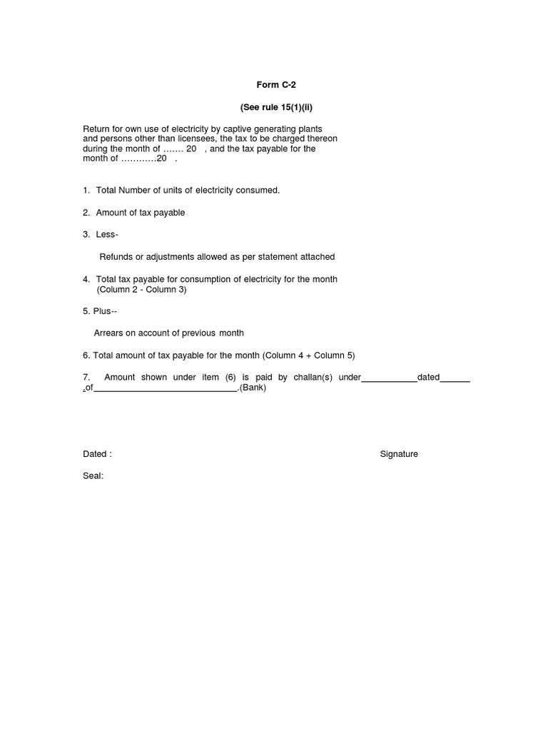 Form C-2 PDF | PDF