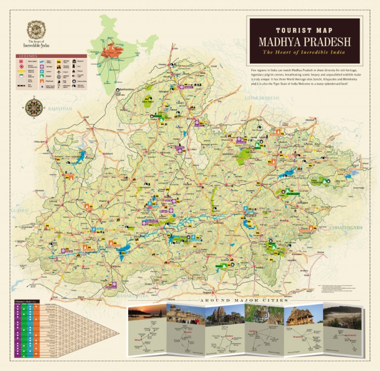 MP Tourist Map PDF | PDF