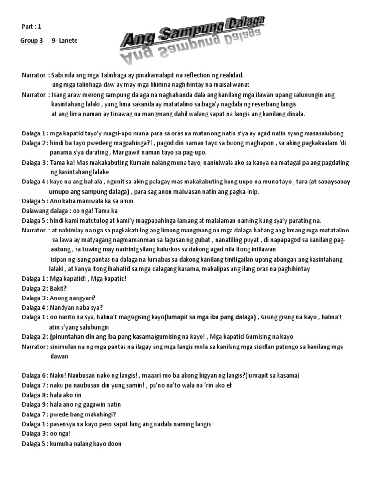 Ang Sampung Dalaga | PDF