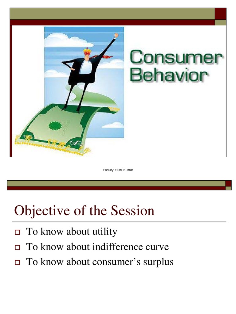 Consumer Behaviour | PDF | Utility | Marginal Utility
