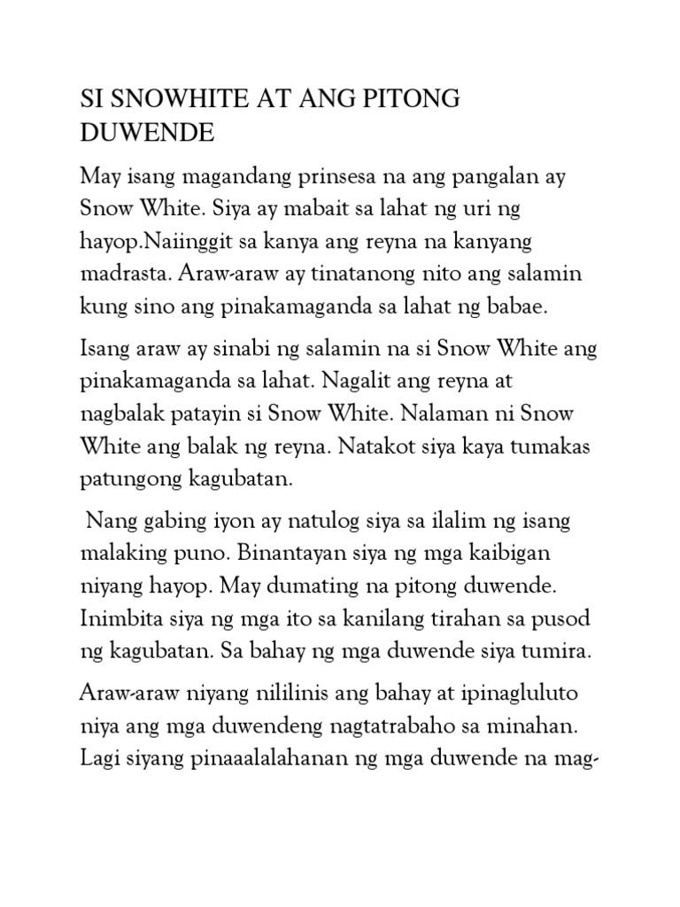 Snowhite | PDF