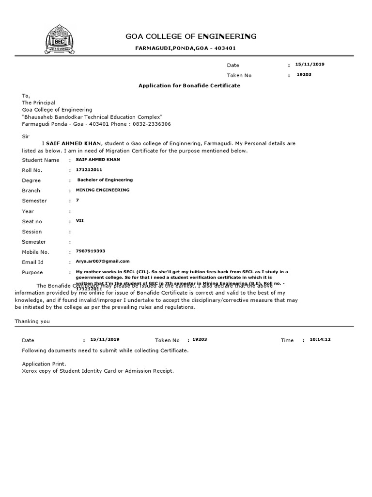 Goa College of Engineering | PDF