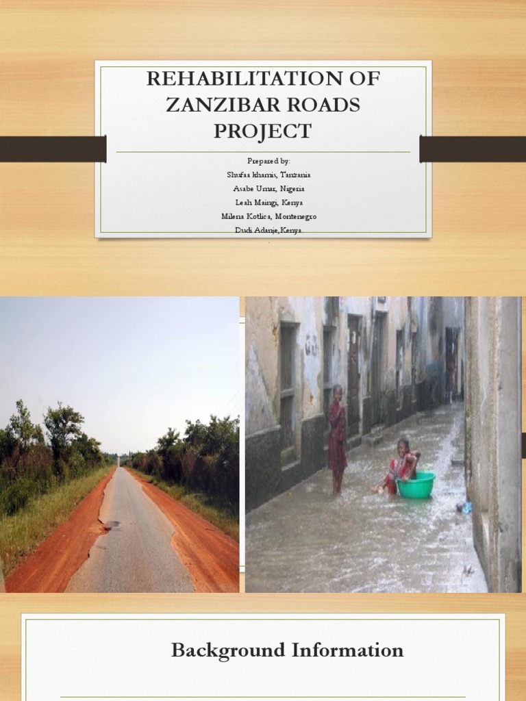 Rehabilitation of Zanzibar Roads Project | PDF | Road | Poverty Reduction