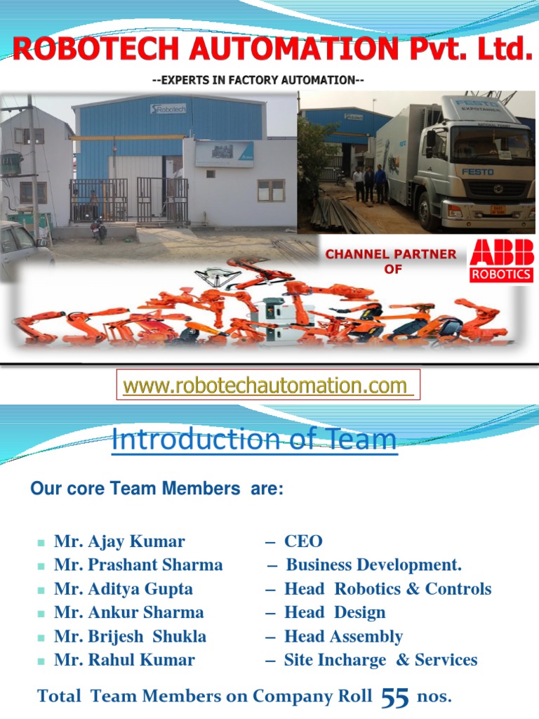 Robotech Automation Team and Solutions | PDF | Automation | Robotics