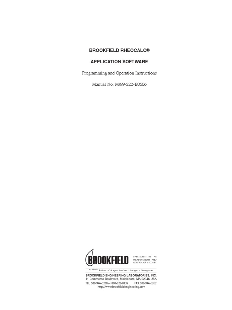 Rheocalc Manual PDF | PDF | Button (Computing) | Viscosity