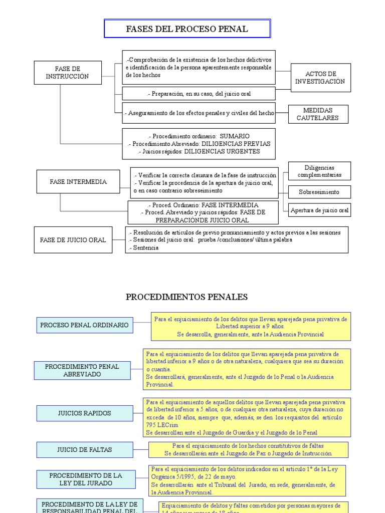 Fases Del Proceso Penal | Competencia (ley) | Instituciones gubernamentales