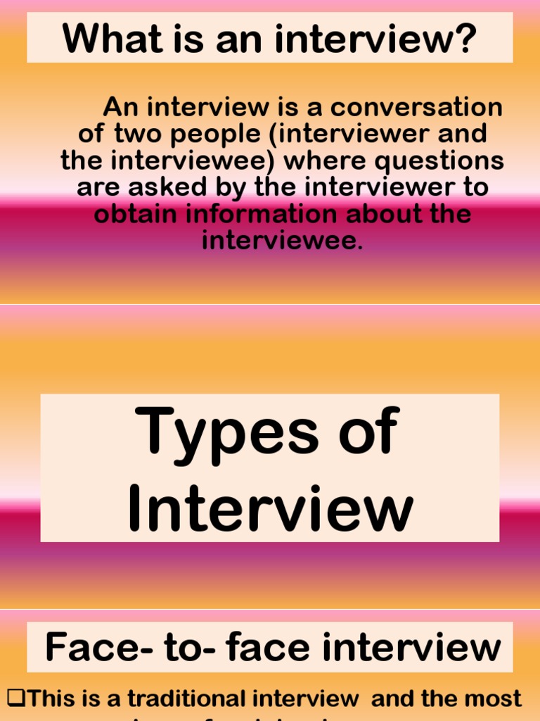 Interview Lesson | PDF