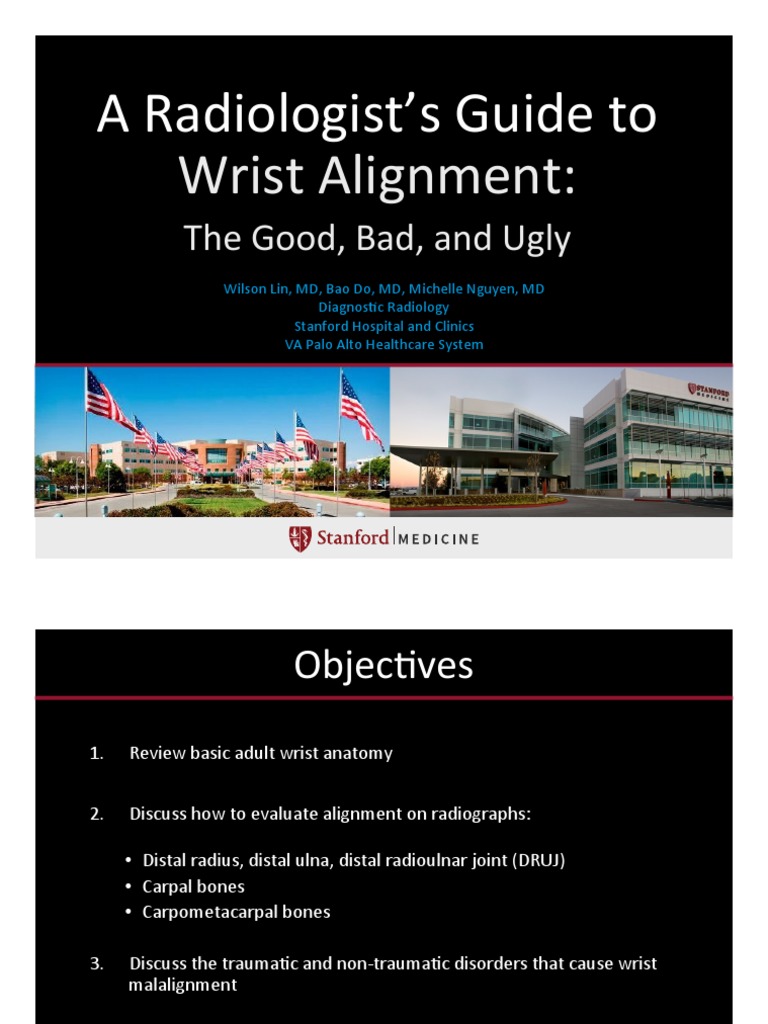 A Radiologist's Guide To: Wrist Alignment | PDF | Musculoskeletal ...