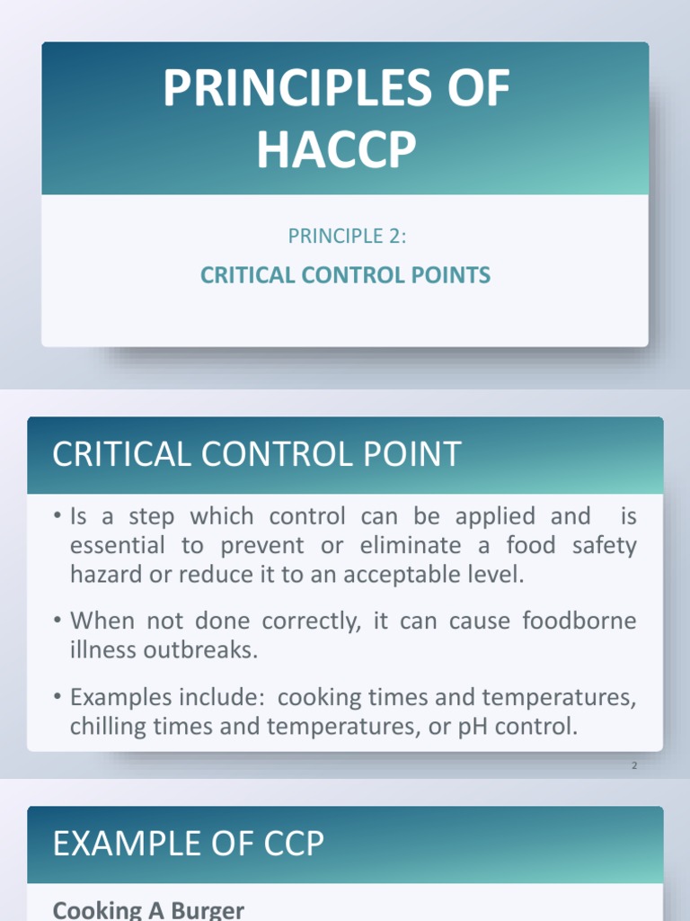 Haccp Principle 2 | PDF | Hazard Analysis And Critical Control Points ...