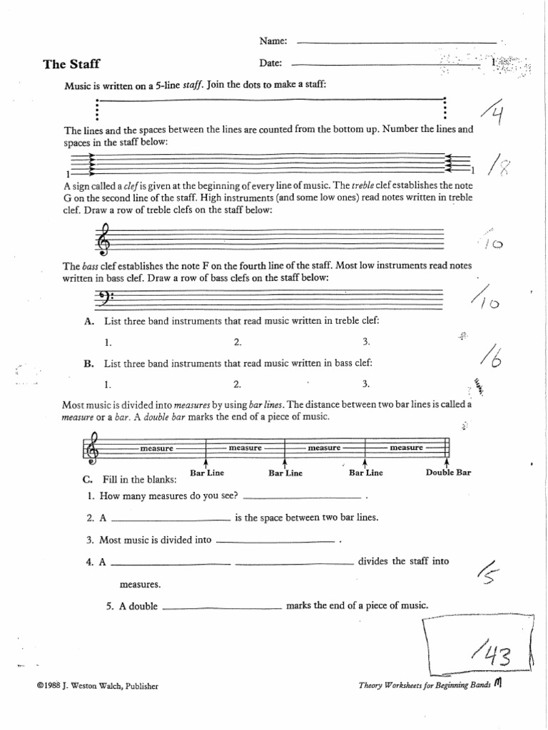 Music Theory Worksheets | PDF