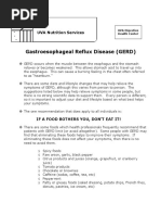 GERD Gastroesophageal Reflux Disease Fact Sheet | PDF ...