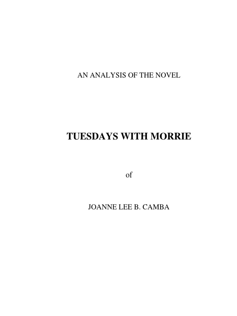 Tuesdays With Morrie | PDF