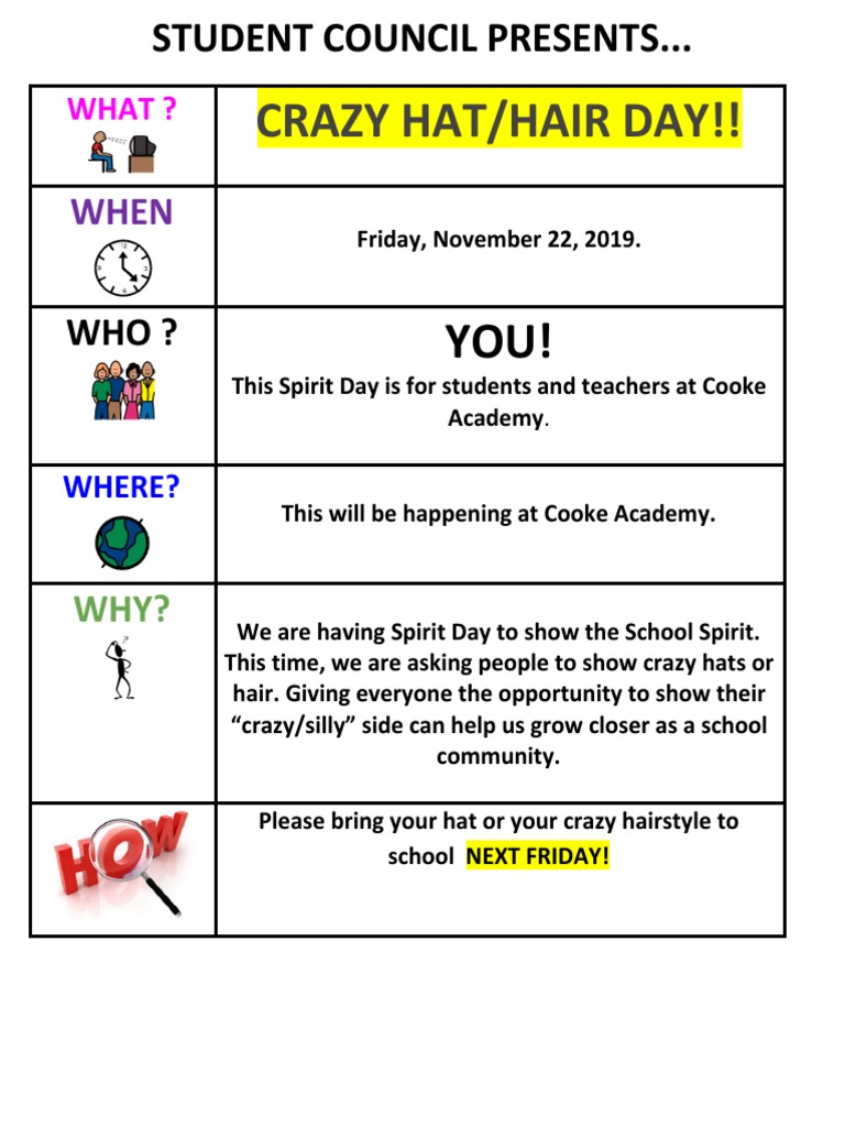 November 2019 Spirit Day | PDF