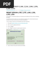 Codigo de Tintas Epson L800 | PDF