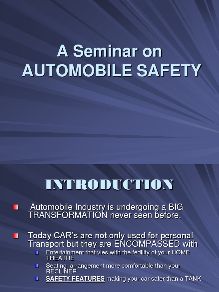 Advances in Automobile Safety Systems | PDF | Anti Lock Braking System ...