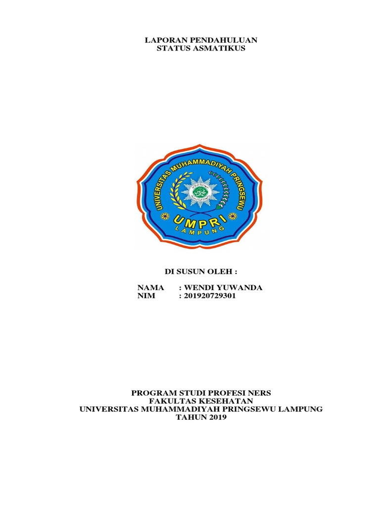 Status Asmatikus: Definisi dan Klasifikasi | PDF