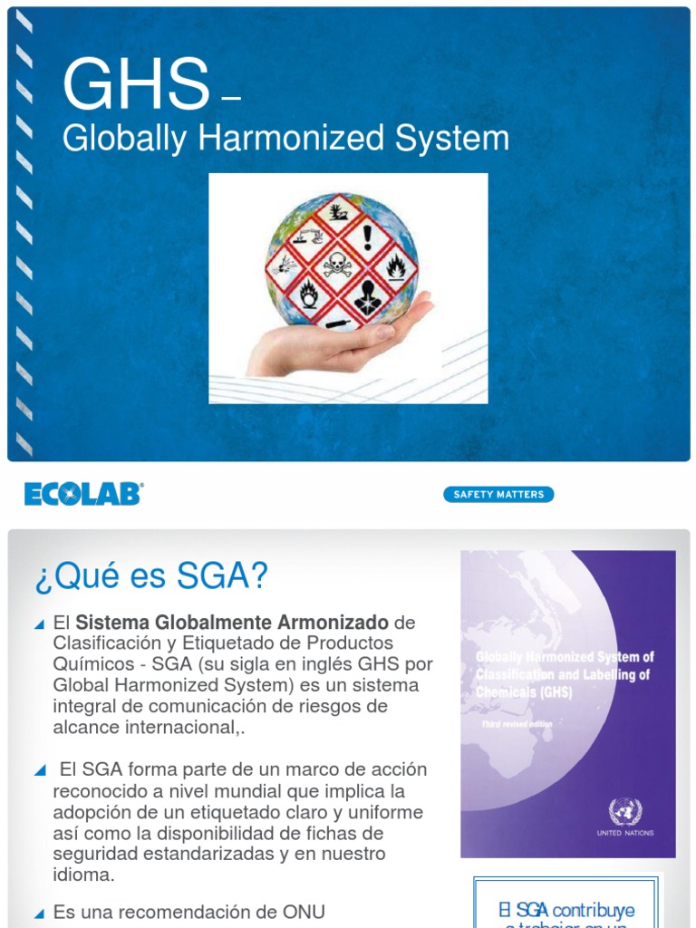 Sistema Ghs Final Ecolab Rev. 12-15 | PDF | Oxígeno | Cloro