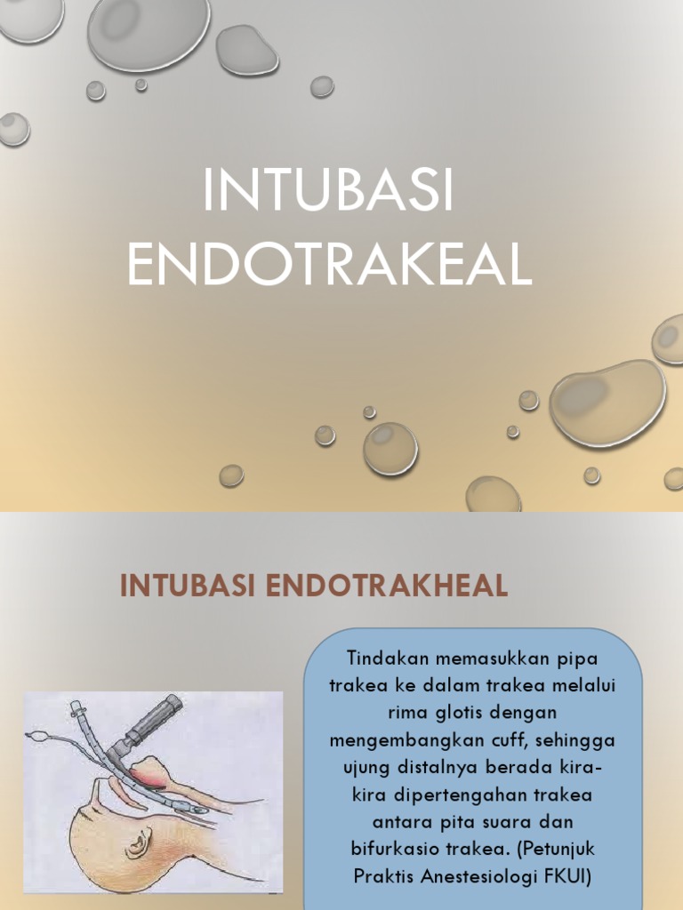 Anestesi - PPT Intubasi ETT-klmpok Sasa | PDF