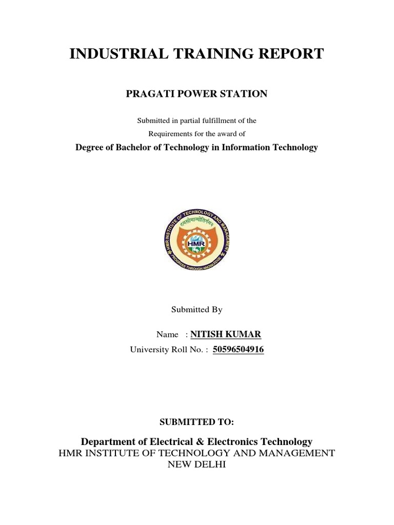 Industrial Training Report - My | PDF | Power Station | Power Engineering