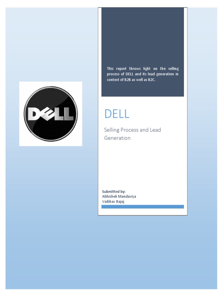 Dell - Selling Process and Lead Generation | PDF | Dell | Sales