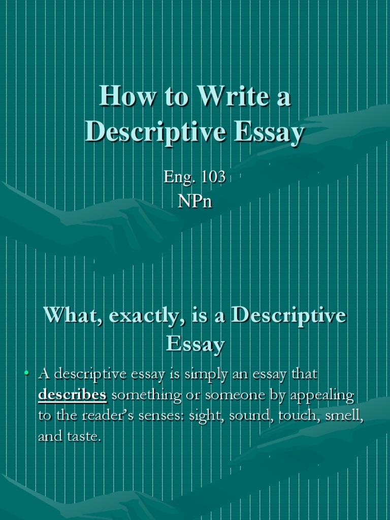 A Guide to Crafting a Vivid Descriptive Essay | PDF | Essays ...