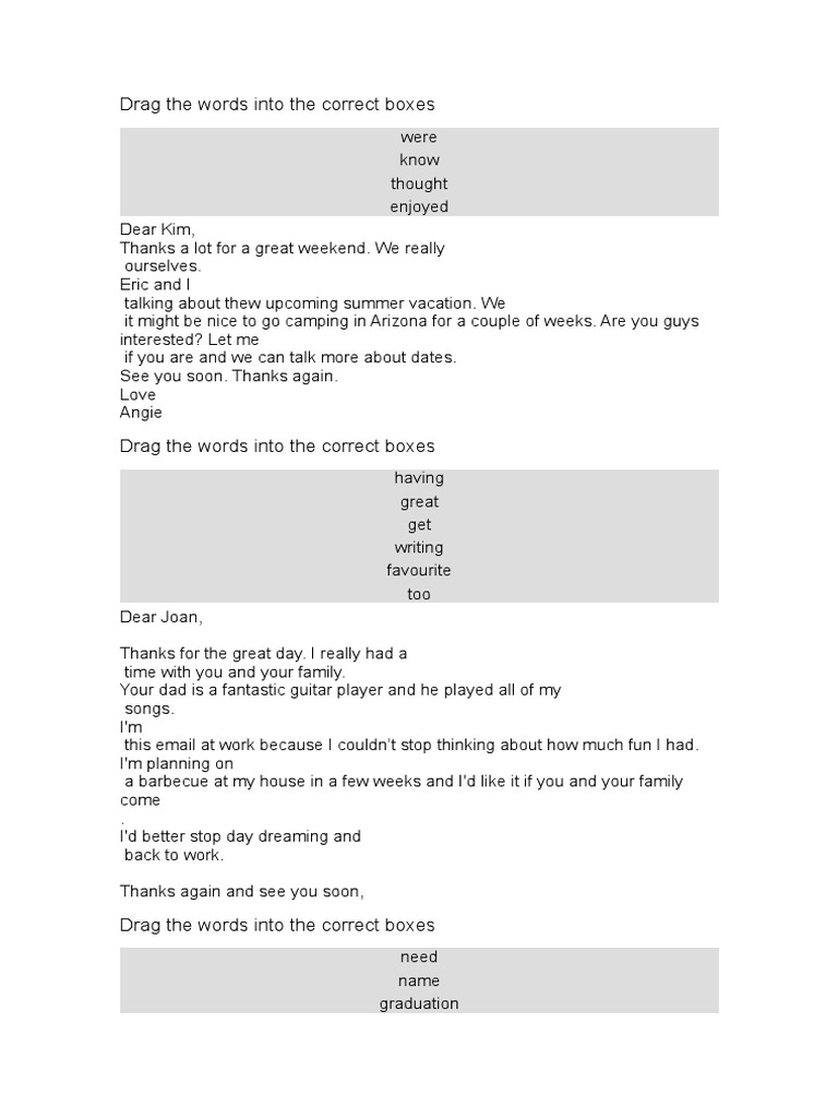 Drag The Words Into The Correct Boxes | PDF | Stars | Storms