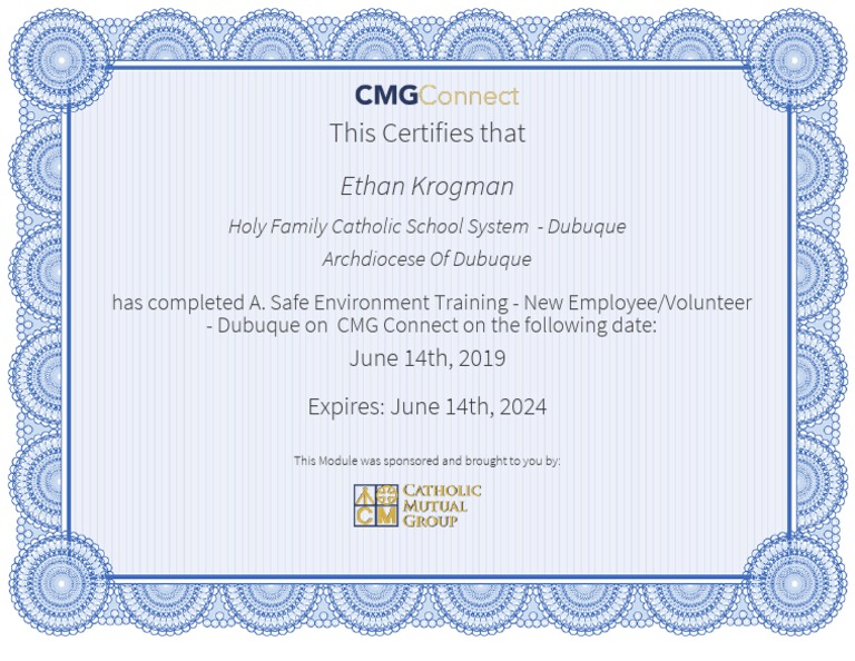 CMG Certification | PDF