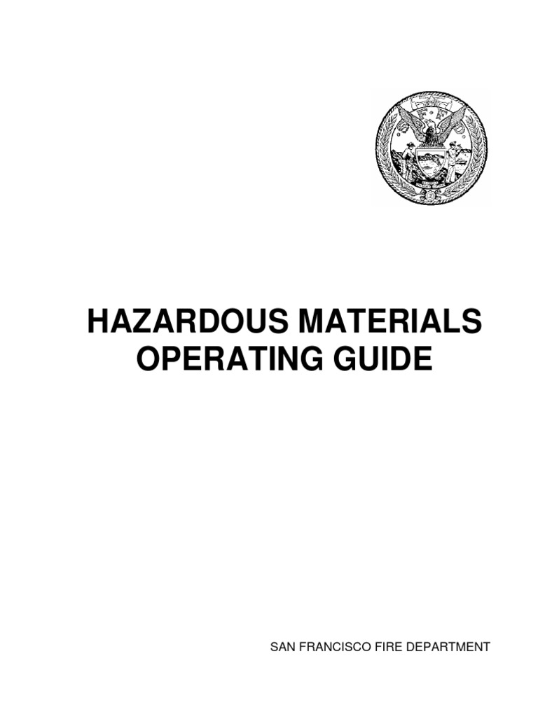 Hazardous Materials Operating Guide | PDF | Incident Command System | Dangerous Goods