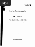 PALS Final Exam | PDF | Cardiopulmonary Resuscitation | Cardiac Arrest