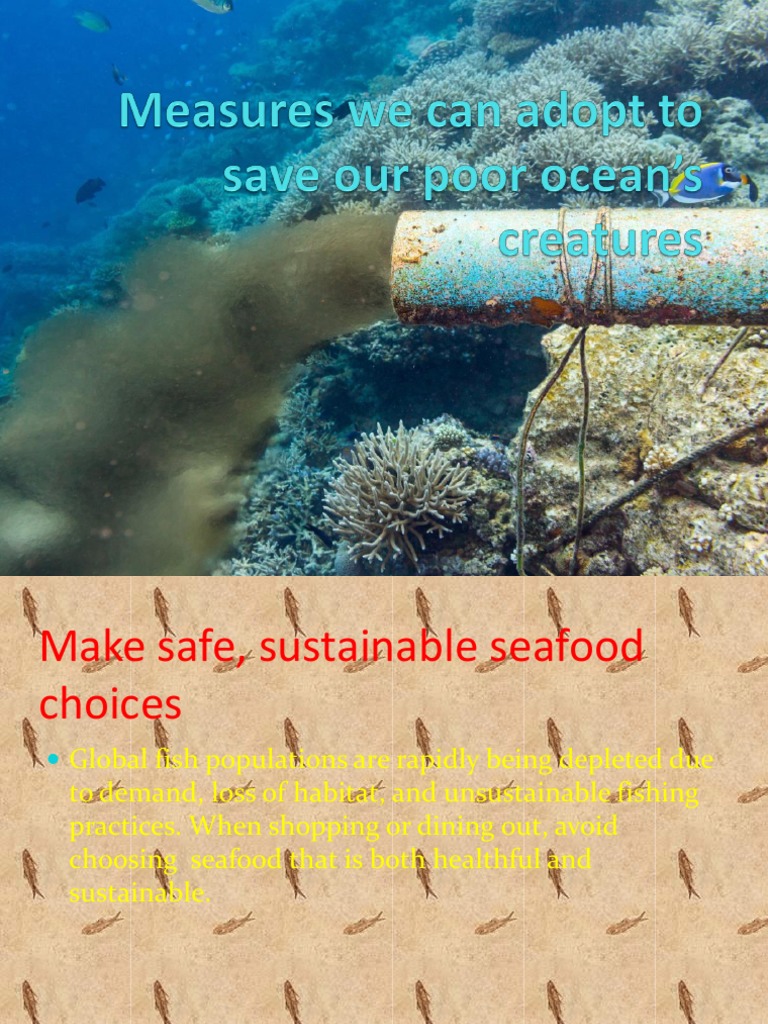 How To Save Marine Life | PDF | Algae | Water