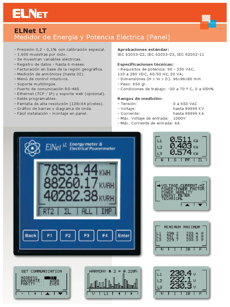 ElNet LT Cast 12 | PDF | Cantidades fisicas | Ingenieria Eléctrica