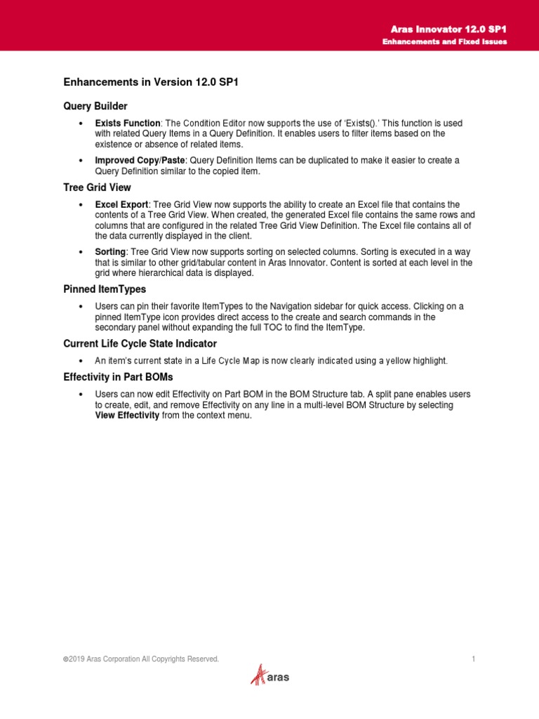 Aras Innovator 120 SP1 | PDF | Microsoft Excel | Icon (Computing)