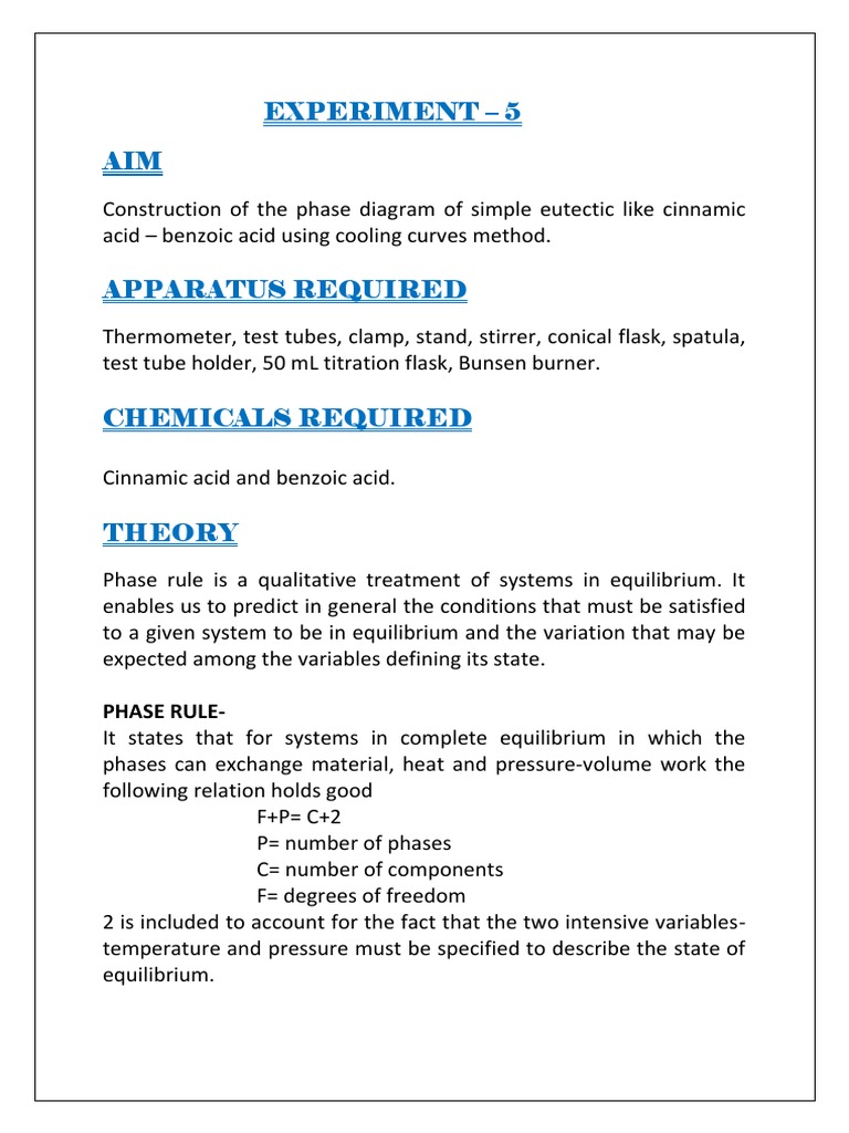 Lab Manual | PDF | Phase (Matter) | Phase Rule