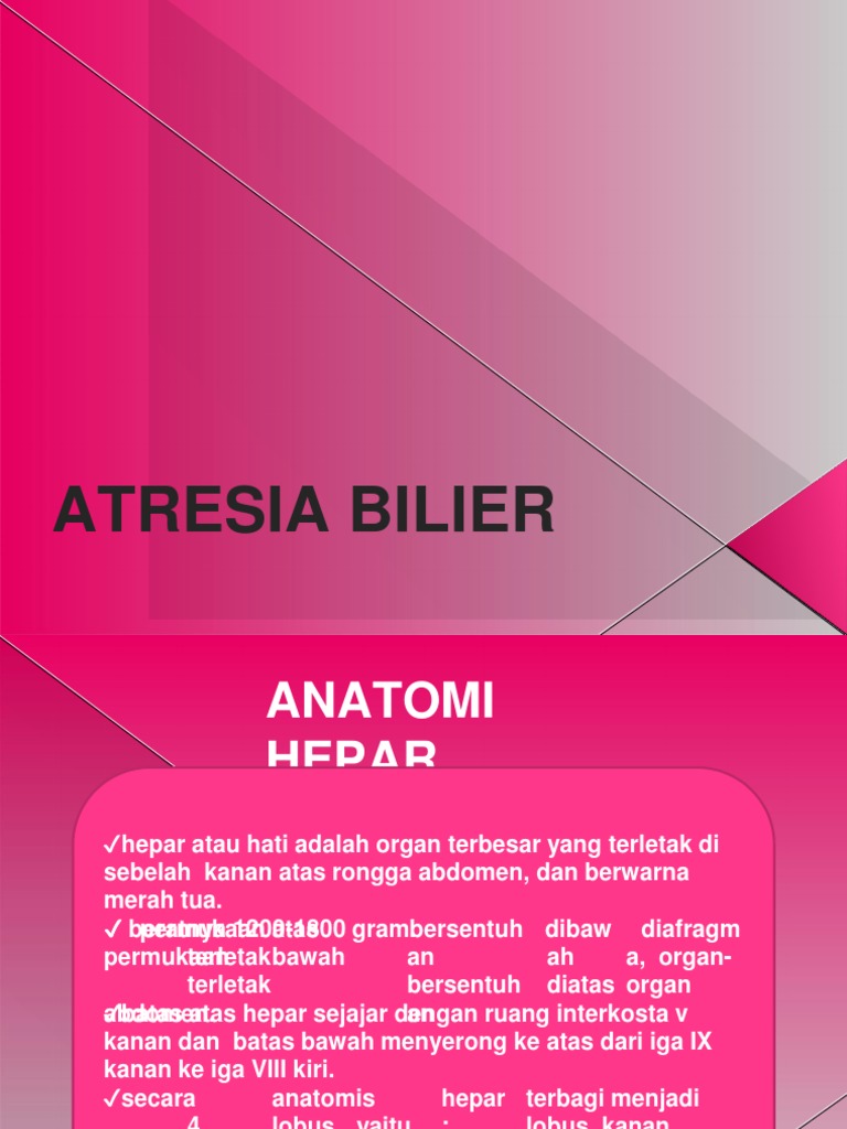 Atresia Bilier | PDF