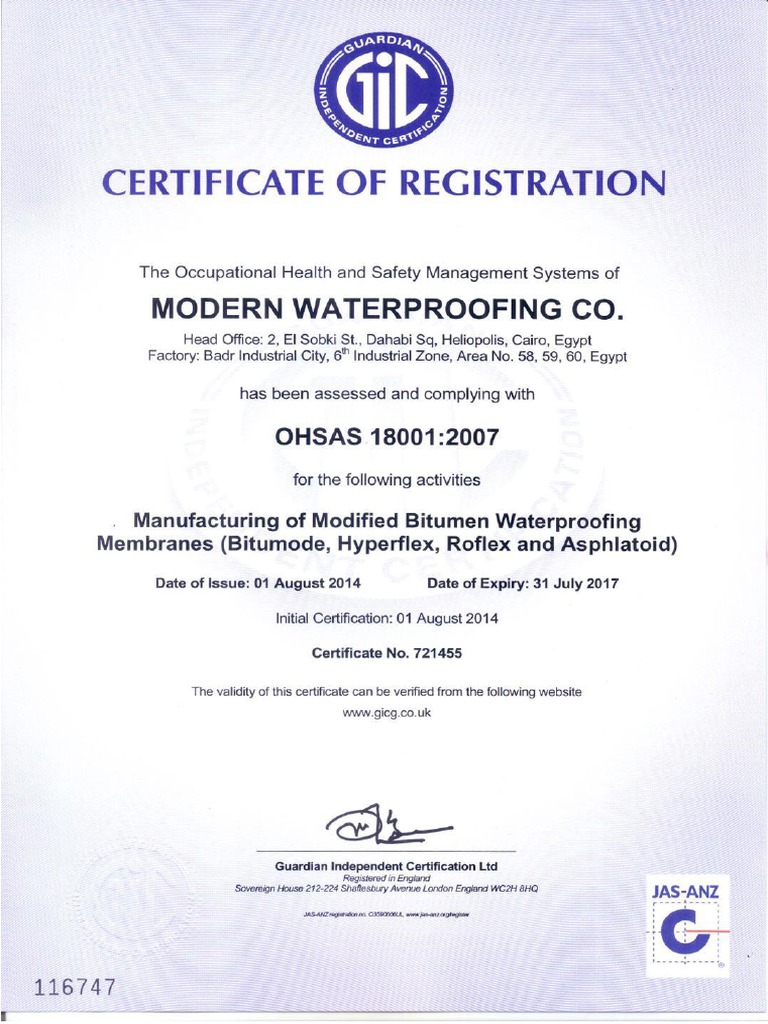 Certification of Modern | PDF