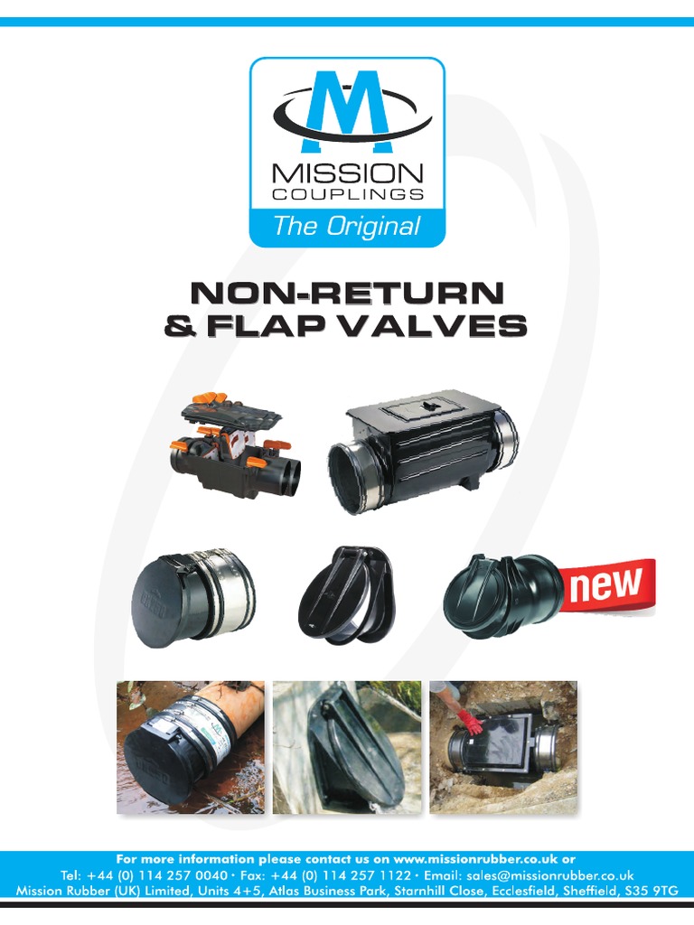Non-Return Flap Valve Brochure MISSION 2017 | PDF