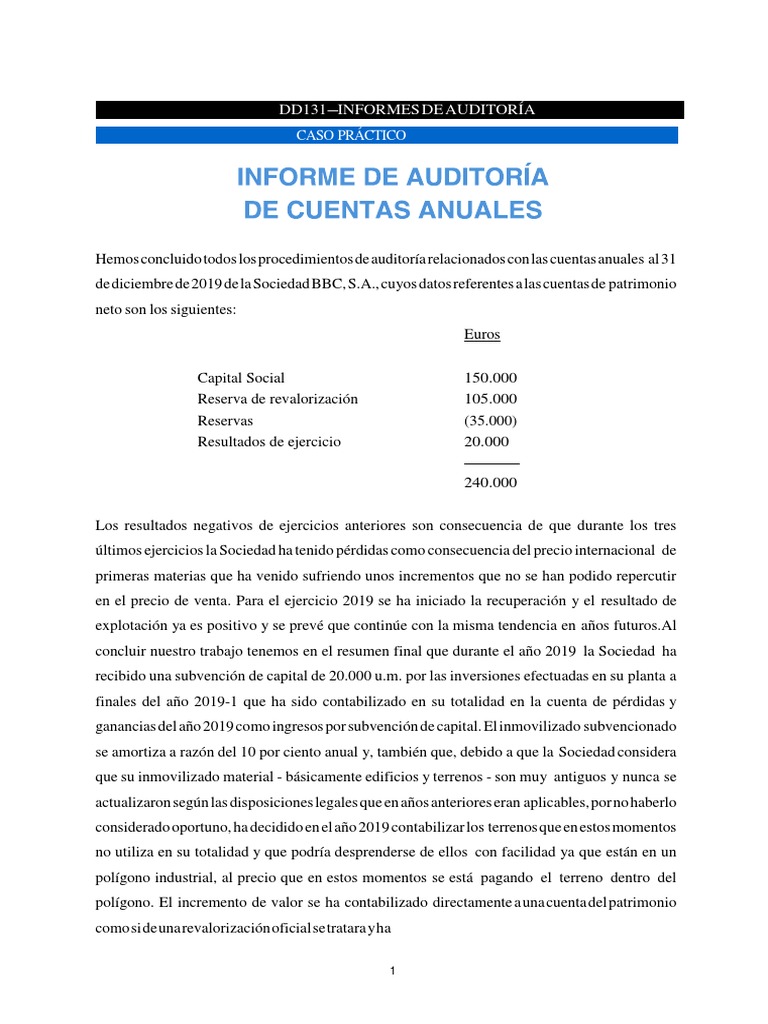 4. Informe de Auditoria | Auditoría | Contralor
