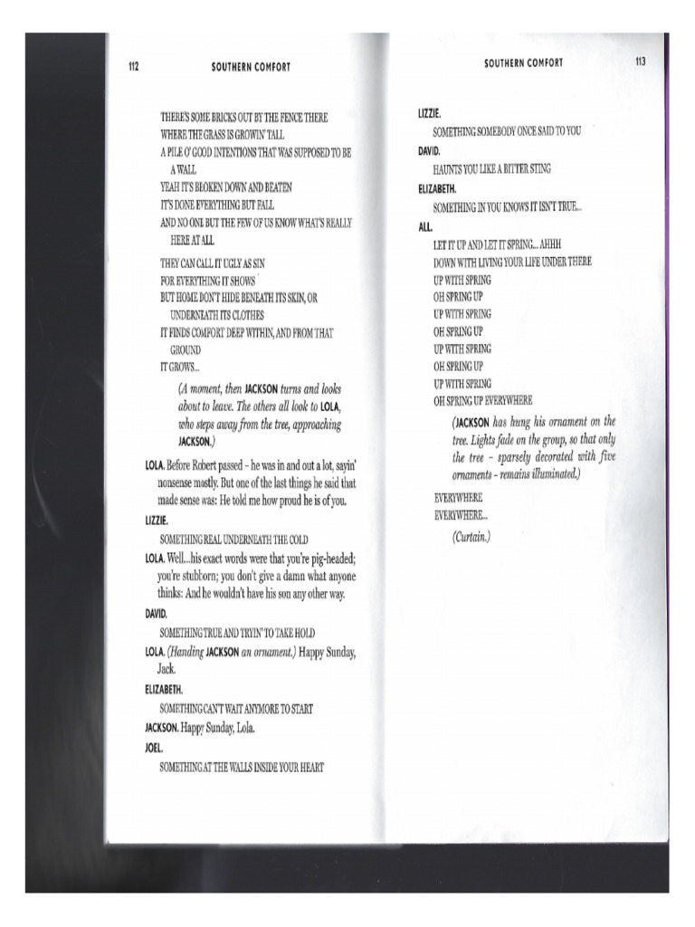 Southern Comfort Script | PDF