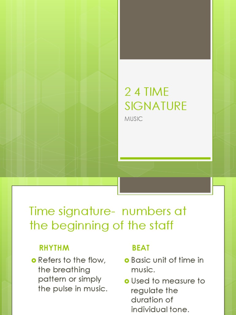 2 4 Time Signature | PDF | Poetics | Performing Arts