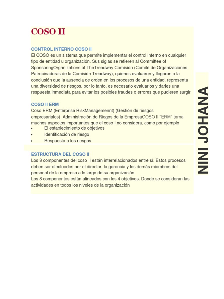 Coso Ii | PDF | Probabilidad | Riesgo