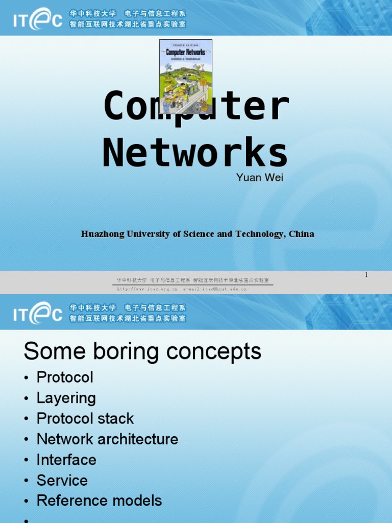 Computer Networks: Yuan Wei | PDF | Osi Model | Internet Protocol Suite