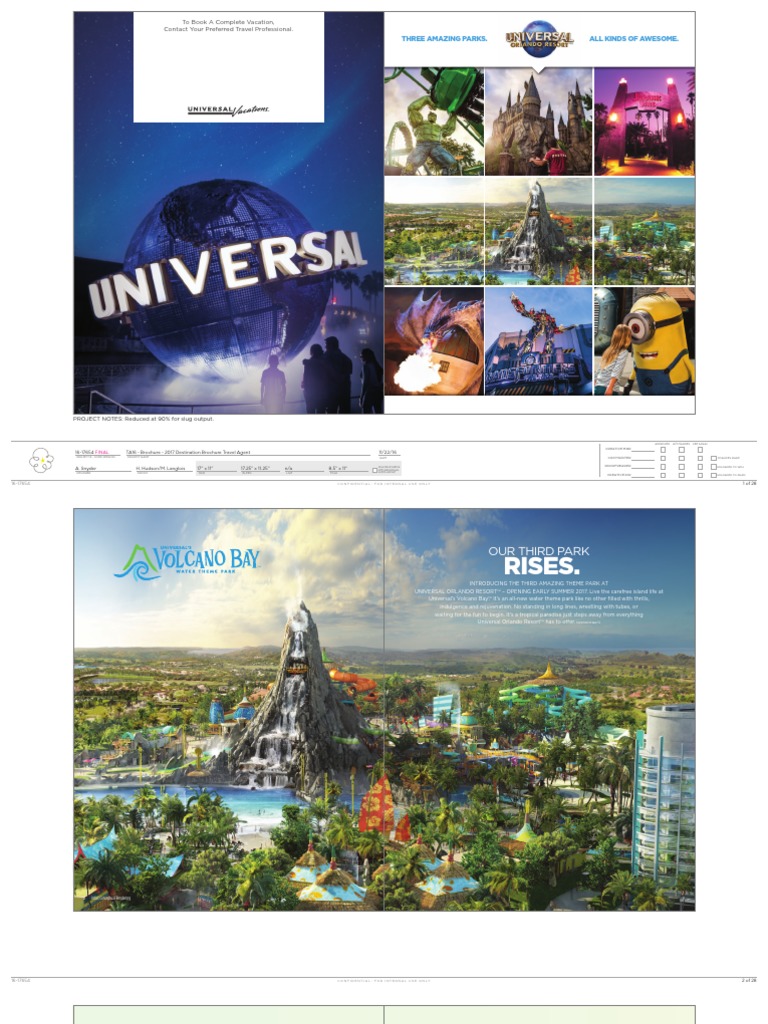 Universal Orlando Resort Destination Brochure | Universal Orlando