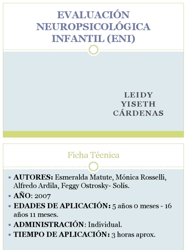 Eni. Completo | PDF | Memoria | Percepción