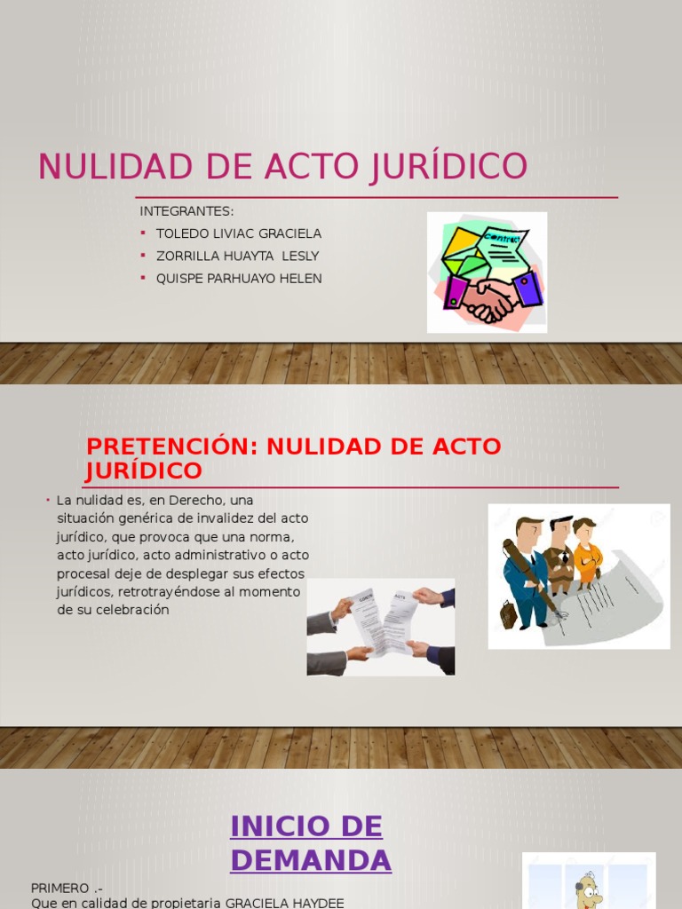 Nulidad de Acto Jurídico y Costas | PDF | Debido al proceso ...