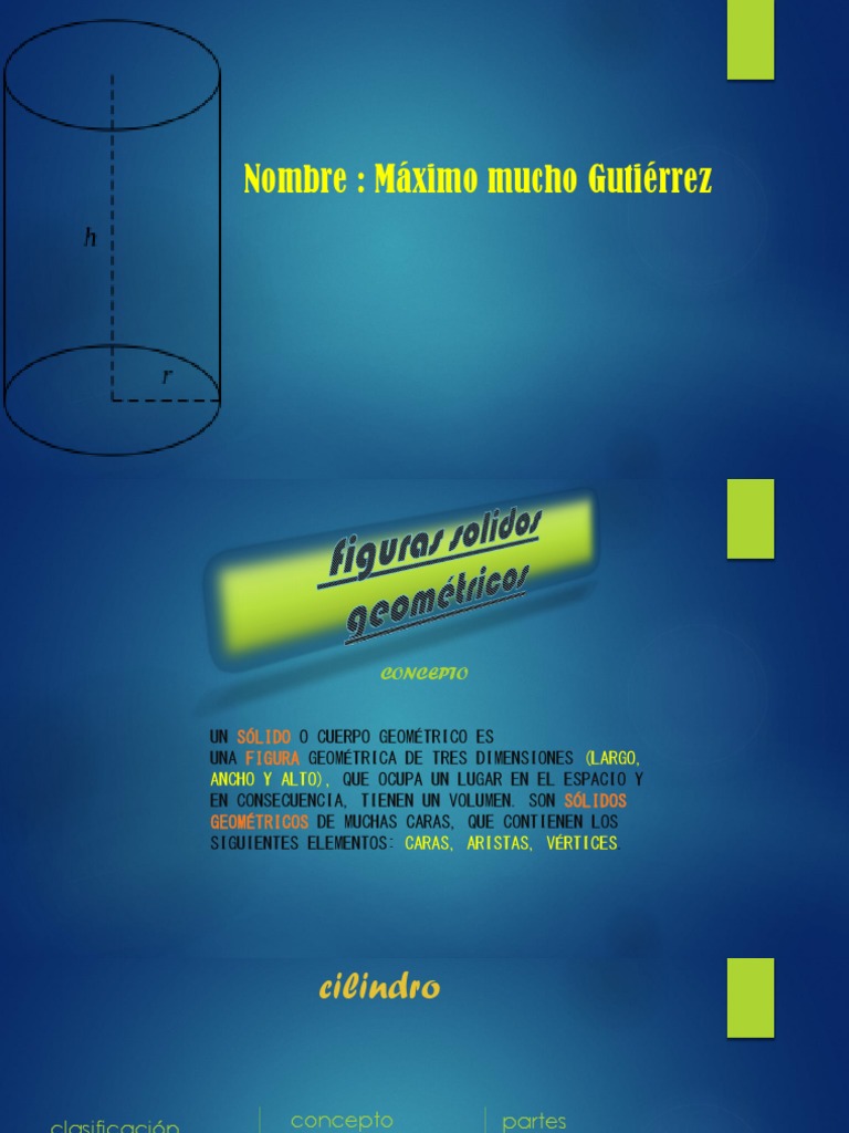 Figuras Geométricas Solidas | PDF | Espacio | Matemática Elemental