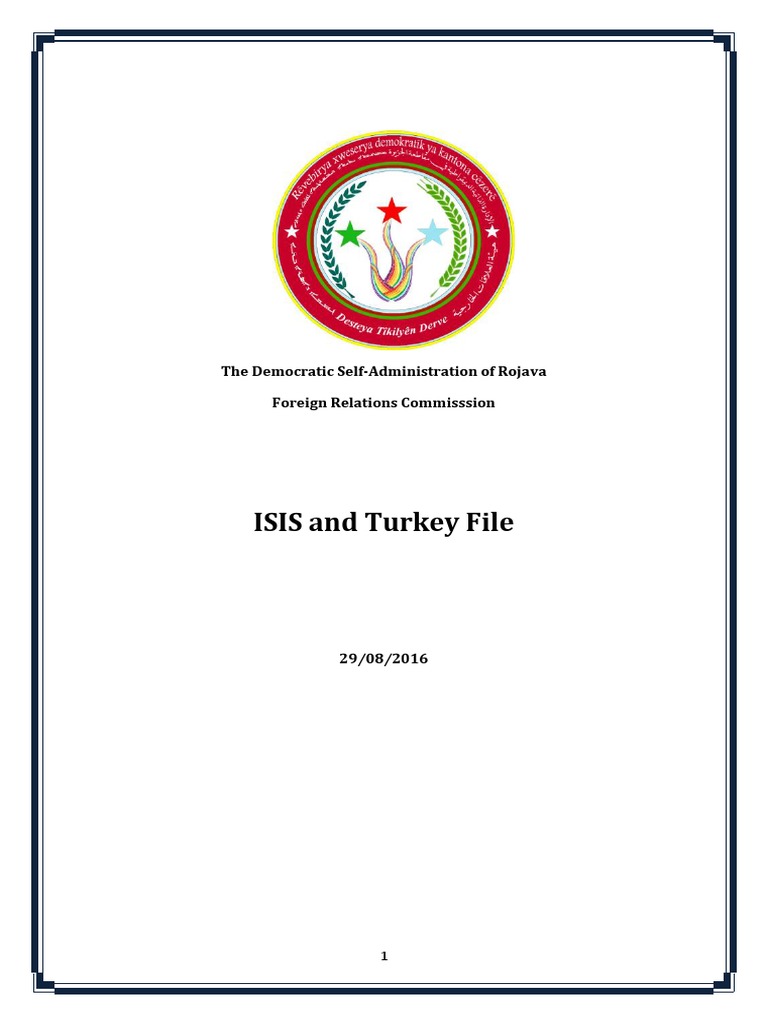 Turkey-ISIS Relations Evidence | PDF | People's Protection Units ...