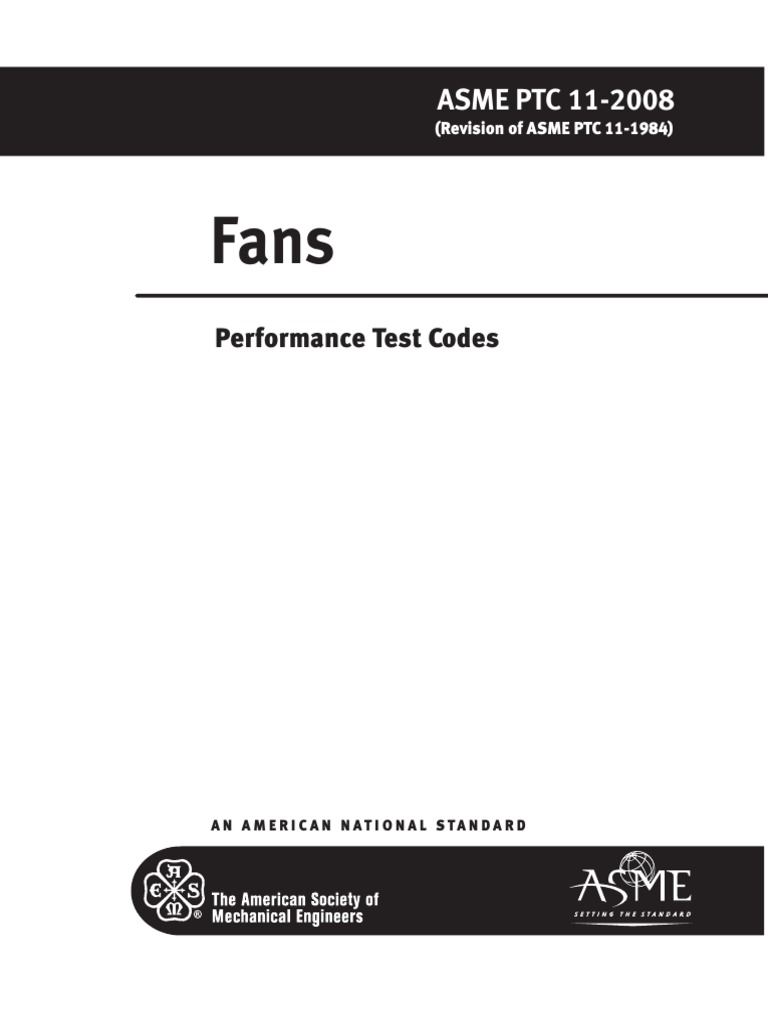 Asme PTC 11-2008 | PDF | Flow Measurement | Fluid Dynamics