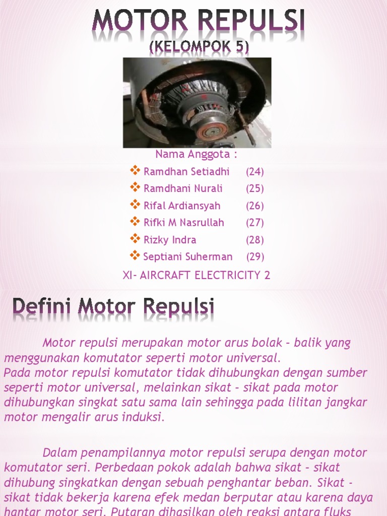 Motor Repulsi | PDF