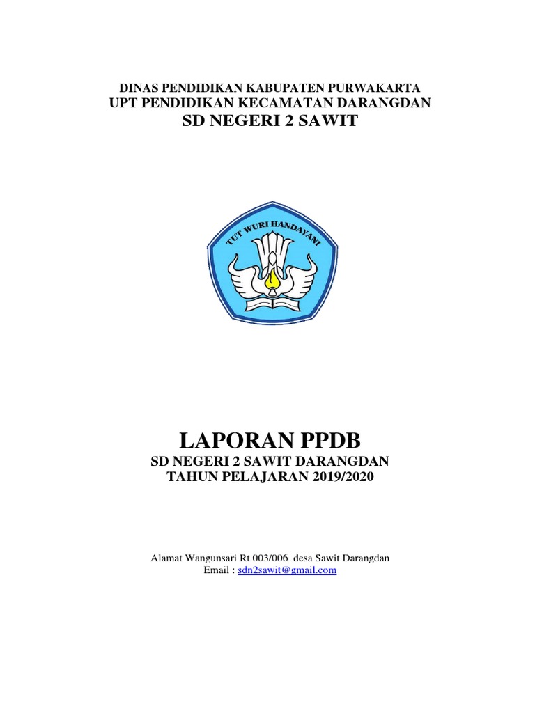 Contoh Laporan PPDB Tahun 2019 | PDF