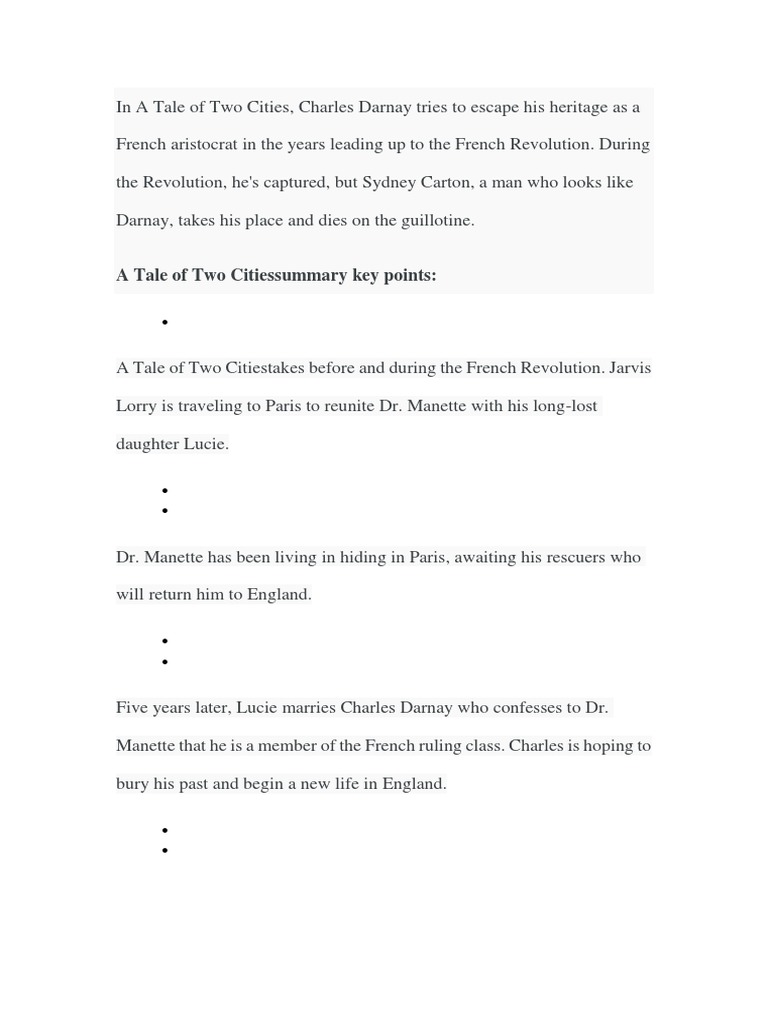 Tale of 2 Cities | PDF | A Tale Of Two Cities | Charles Dickens Characters